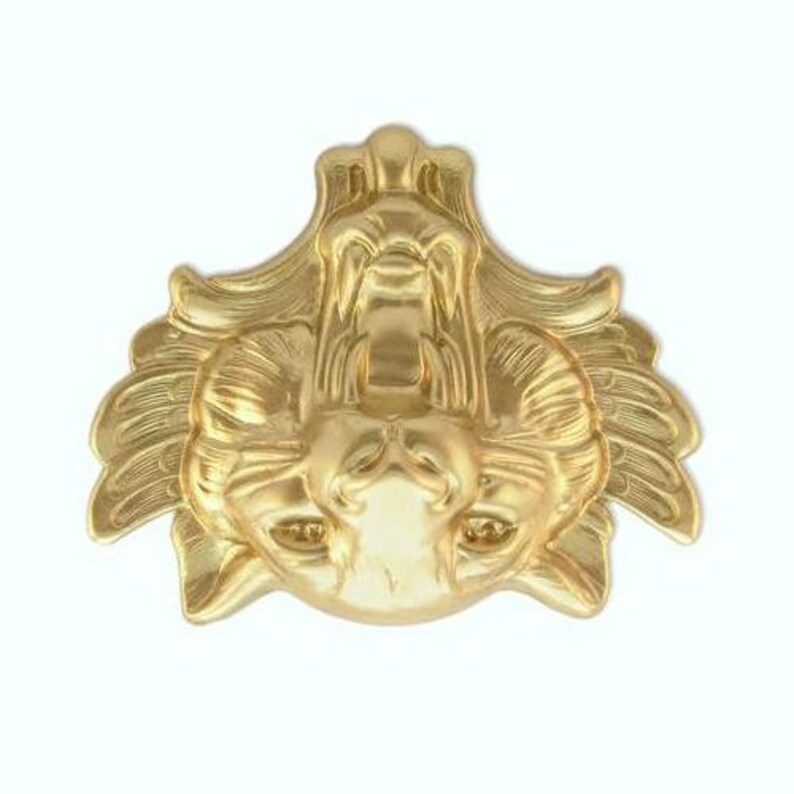 Tiger Raw Brass Stamping Saber Tooth Tiger Brass Stamping USA - Etsy