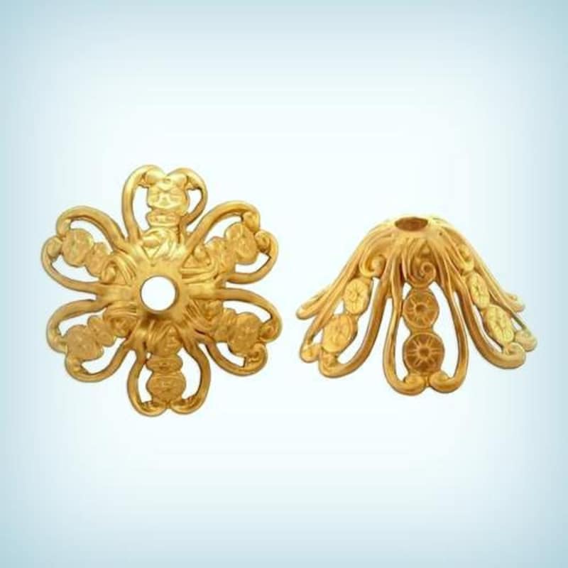 Filigree Bead Caps - Etsy