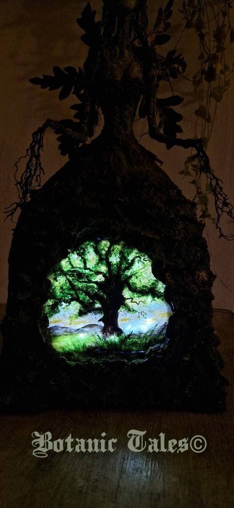 Dryad Oak Tree-wood Nymph-night Light Faerie-fairy-whimsical Art-eco ...