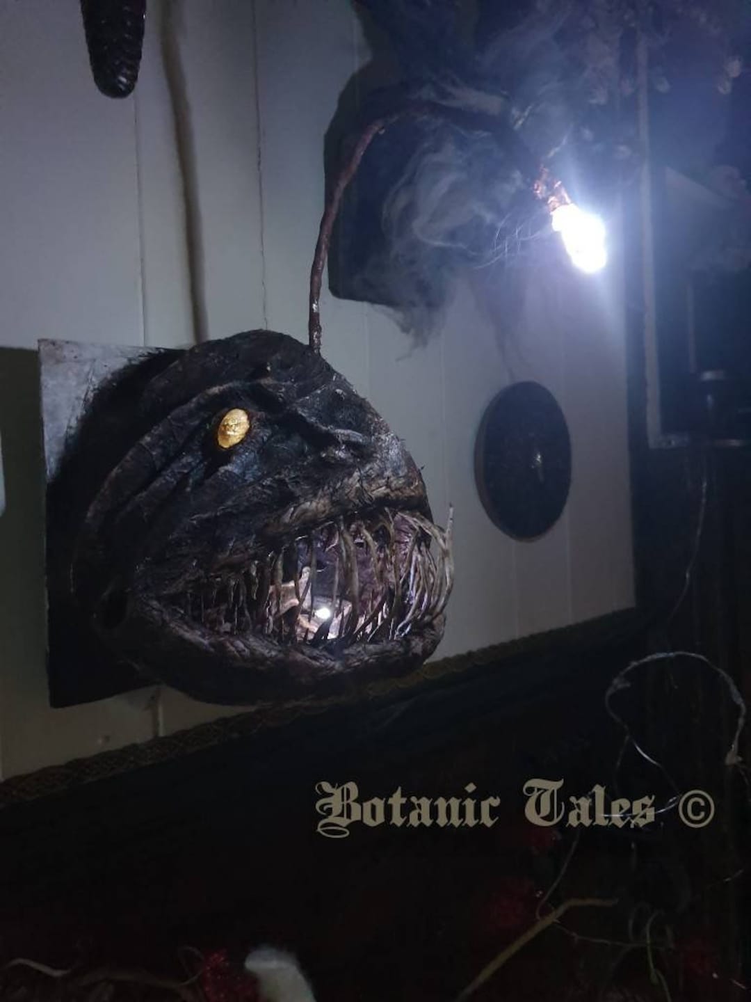 Angler Fish Trophy Lantern-faux Taxidermy-abyss Creature- Wunderkammer ...