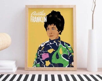 Aretha Franklin Printable Poster - Etsy