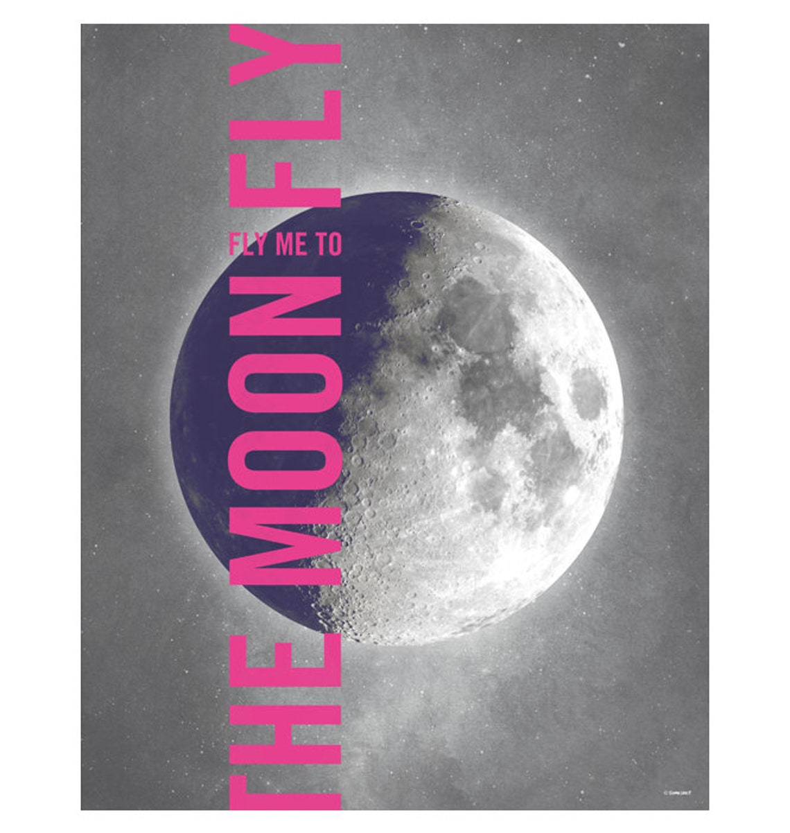 Fly Me to the Moon. Poster. Art. Digital Print. Illustration. - Etsy