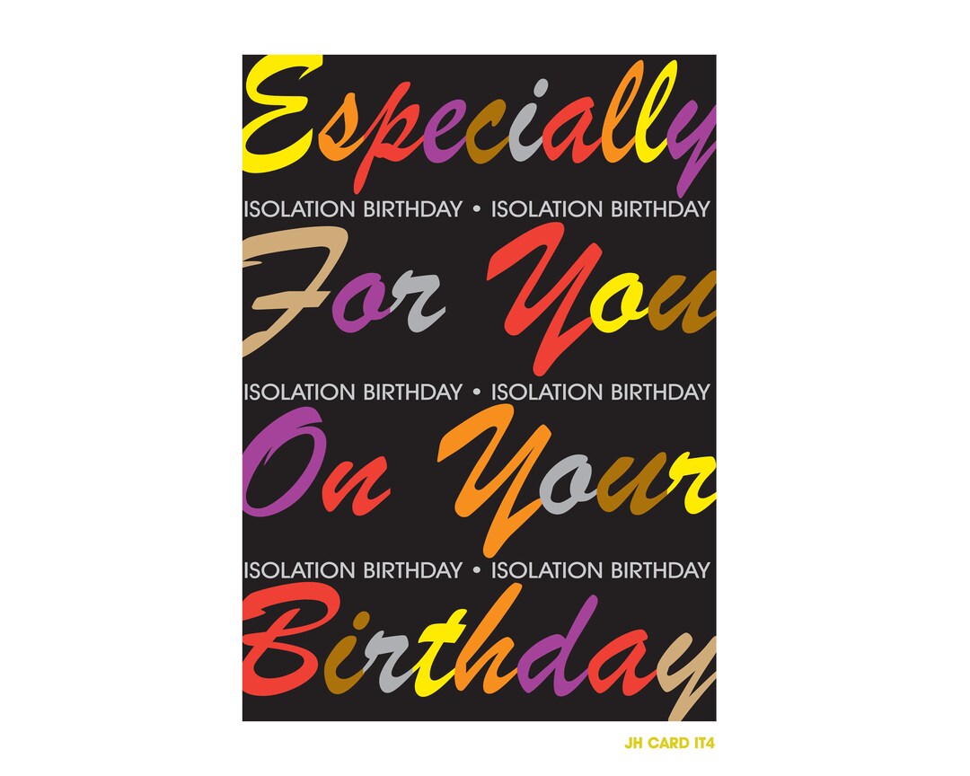 Isolation Birthday Card IT4 - Etsy