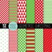 Christmas Scrapbooking Paper Christmas Digital Paper Red | Etsy