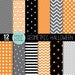 Halloween Scrapbooking Paper Digital Paper Patterned Paper - Etsy