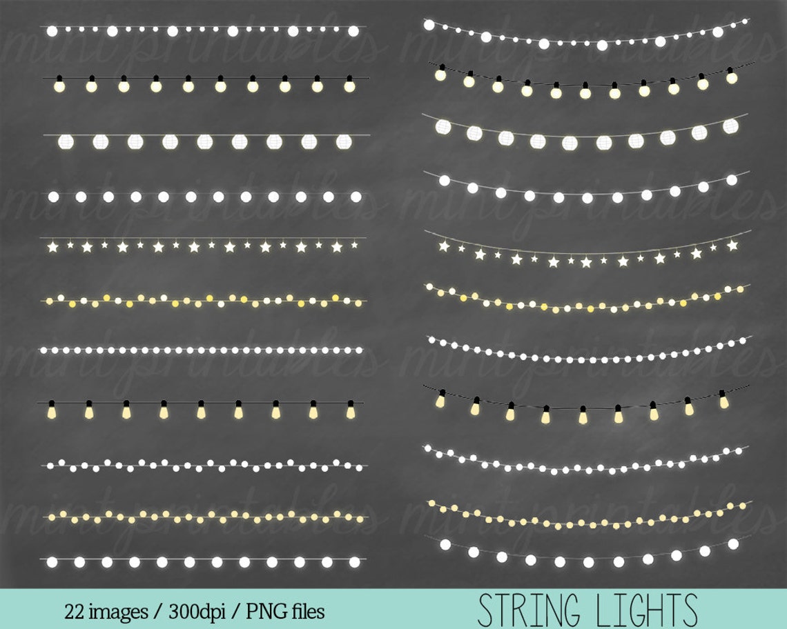 Lights Clipart, Fairy Lights Clipart Clip Art, String Lights Clipart ...