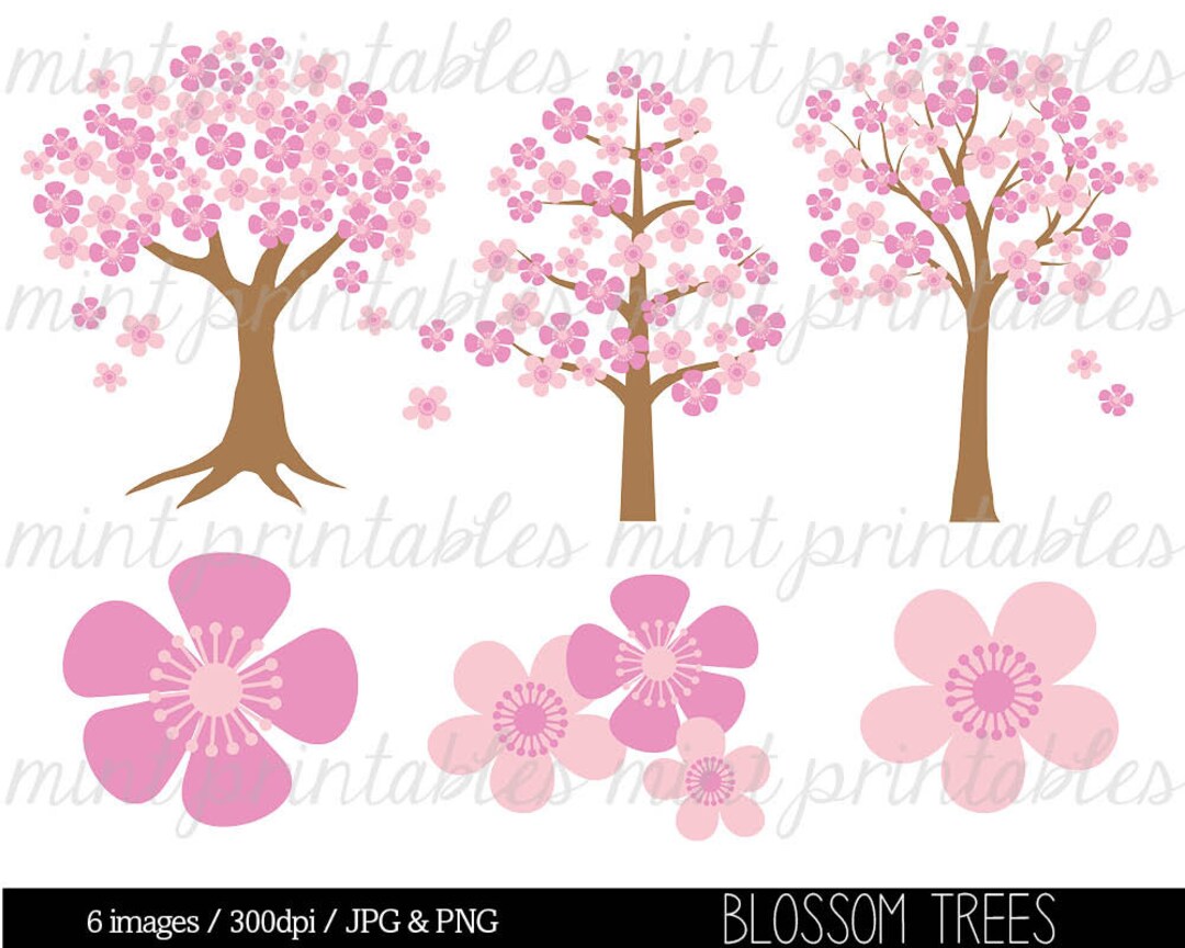 Tree Clipart Clip Art, Spring Flower, Flower Clipart, Blossom Clipart ...
