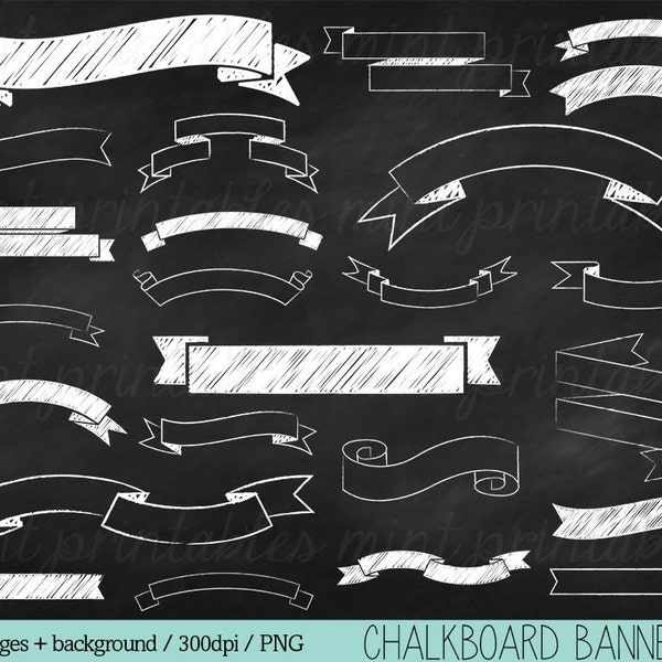 Chalkboard Banners - Etsy