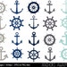 Nautical Clipart Clip Art, Anchor Clipart, Helm Clipart, Sailing Ocean ...