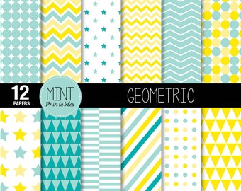 Digital Paper Scrapbooking Papers Patterned Paper Printable | Etsy