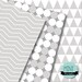 Grey Scrapbooking Paper, Digital Paper, Patterned Paper, Printable ...