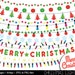 Christmas Lights Clipart String Lights Fairy Lights Clip Art Colored ...