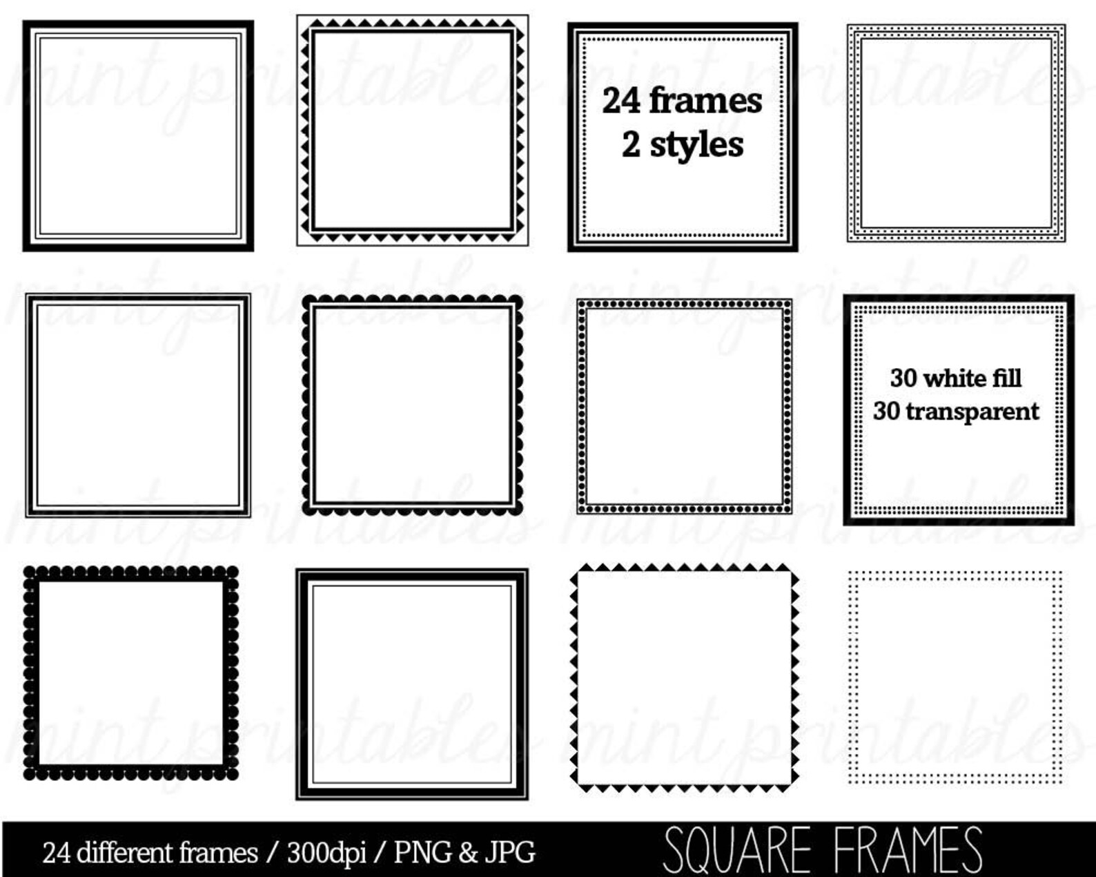 Square Frames Clipart Clip Art, Square Borders Clipart Clip Art ...
