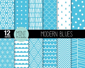 Nautical Digital Paper Anchor Scrapbooking Paper Anchors