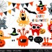 Halloween Clipart, Haloween Owl Clip Art, Bunting Spider Pumpkin Witch ...