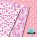 Butterflies Scrapbooking Paper, Pink Butterfly Digital Paper, Baby Girl ...