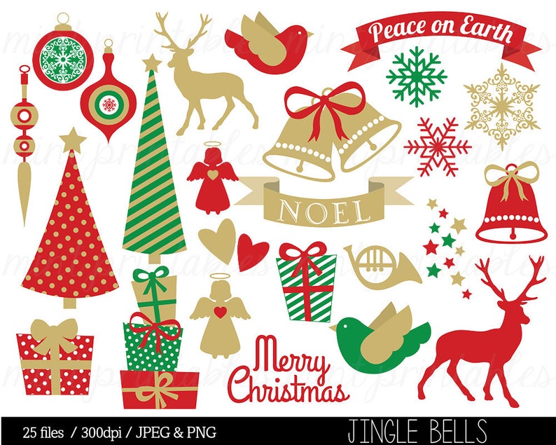 Christmas Clip Art, Christmas Clip Art, Snowflake, Festive, Reindeer ...