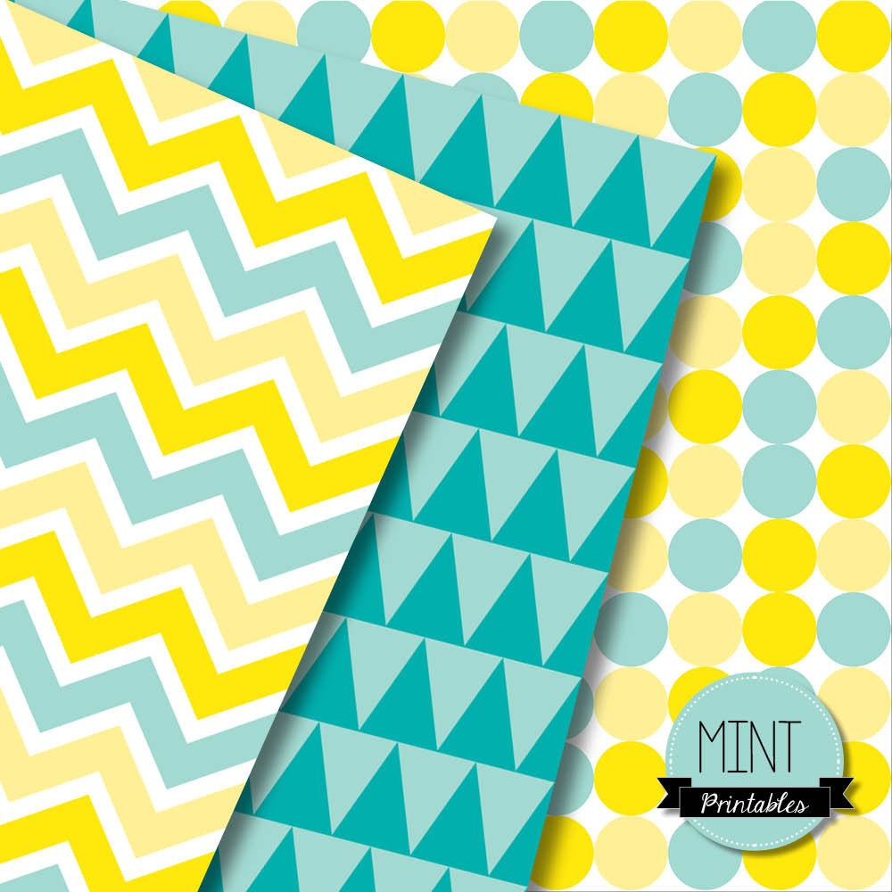 Geometric Digital Paper Scrapbooking Papers Patterned Paper | Etsy