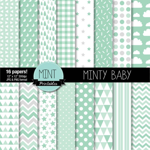 Printable Baby Shower Scrapbook Paper