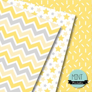 Yellow Baby Digital Paper, Gender Neutral Boy Girl Baby Shower ...