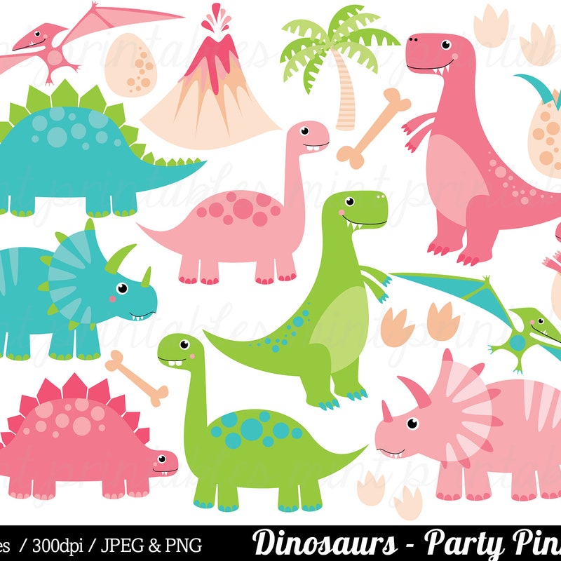 Dinosaur Clip Art - Etsy
