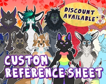 Custom Fursona Reference Sheet (READ DESC) - Etsy