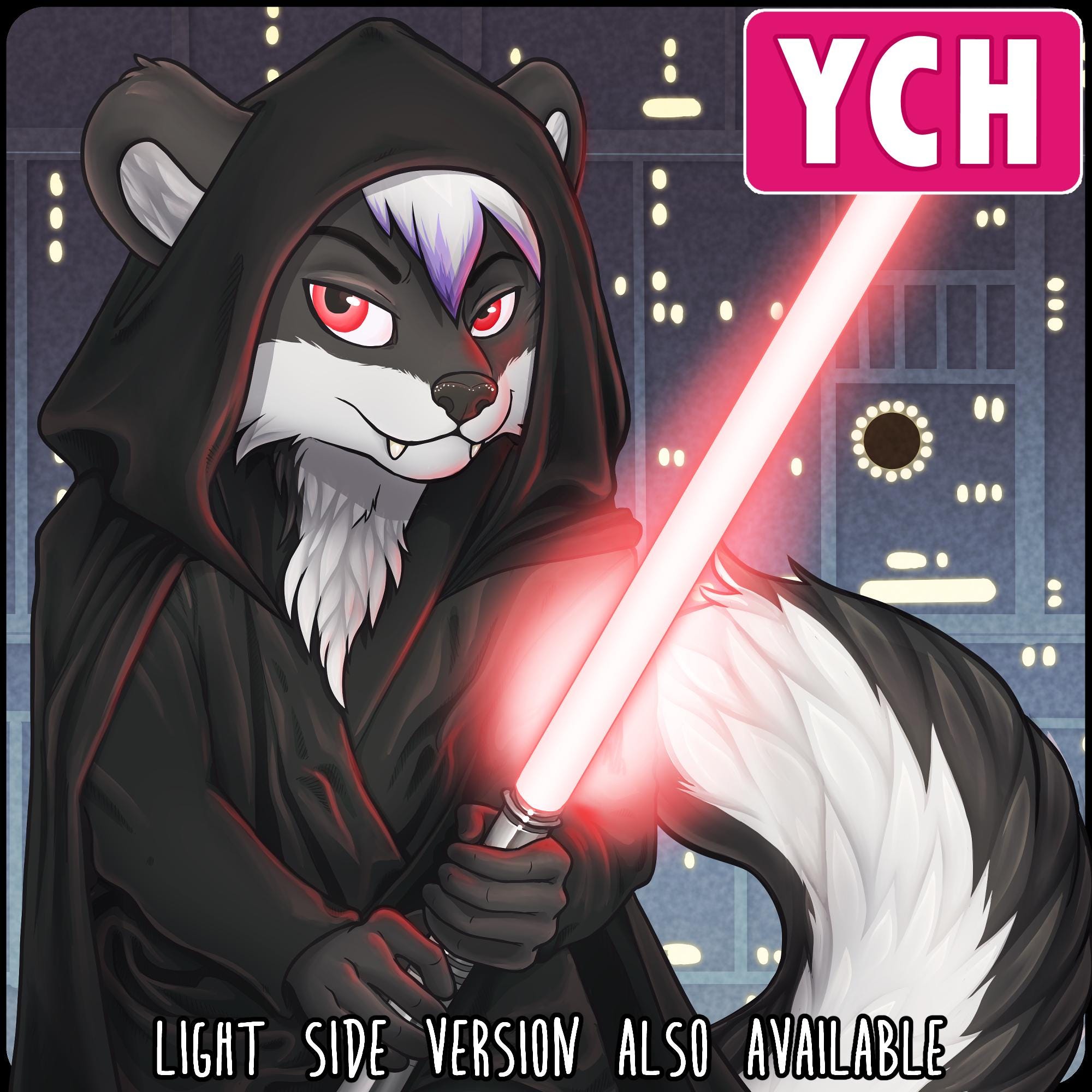 YCH Star Wars Lightsabre - Furry / Anthro / Fursona Con Badge - Custom ...