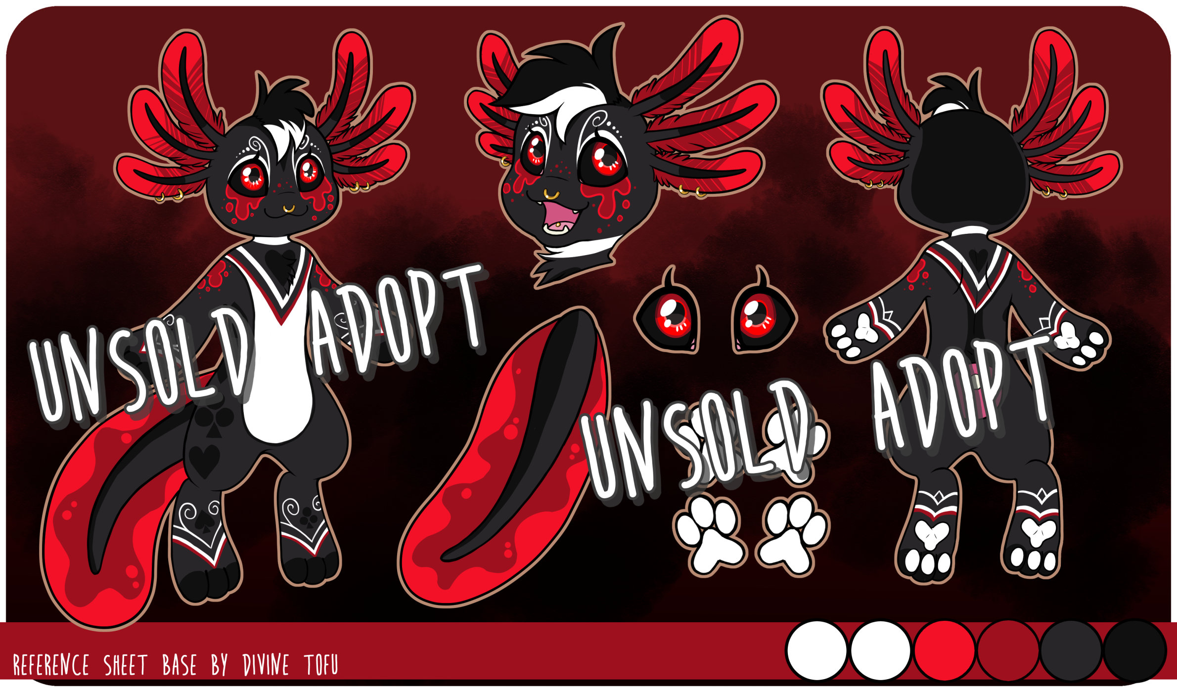 Axolotl Base Reference Sheet Male/female/genderless Anthro - Etsy Australia