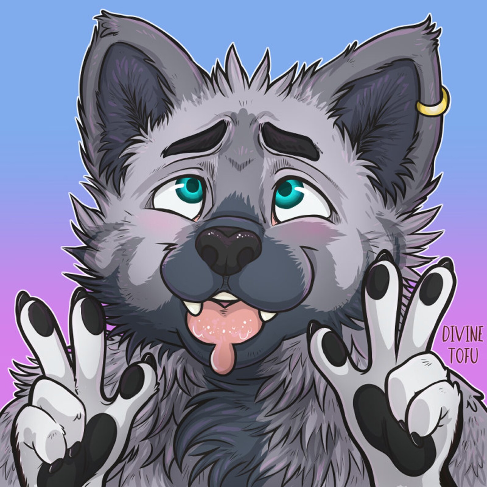 YCH Peace Sign Furry / Anthro / Fursona Con Badge Custom - Etsy YCH Peace Sign Furry / Anthro / Fursona Con Badge Custom - Etsy
