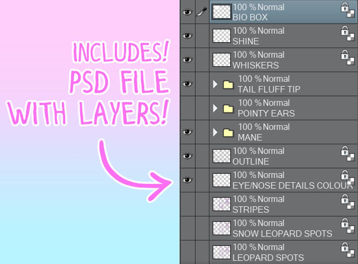 Big Cat Male Base Reference Sheet Anthro Furry Art / Instant | Etsy