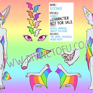 Bat Female Base Reference Sheet - Anthro Furry Art / Instant Download ...