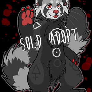 Red Panda Base Reference Sheet Male/female - Anthro Furry Art / Instant ...