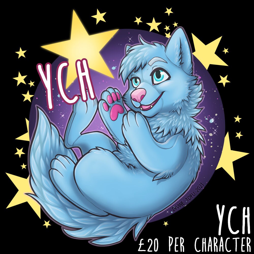 Star Baby Plush YCH Furry / Anthro / Fursona Con Badge | Etsy