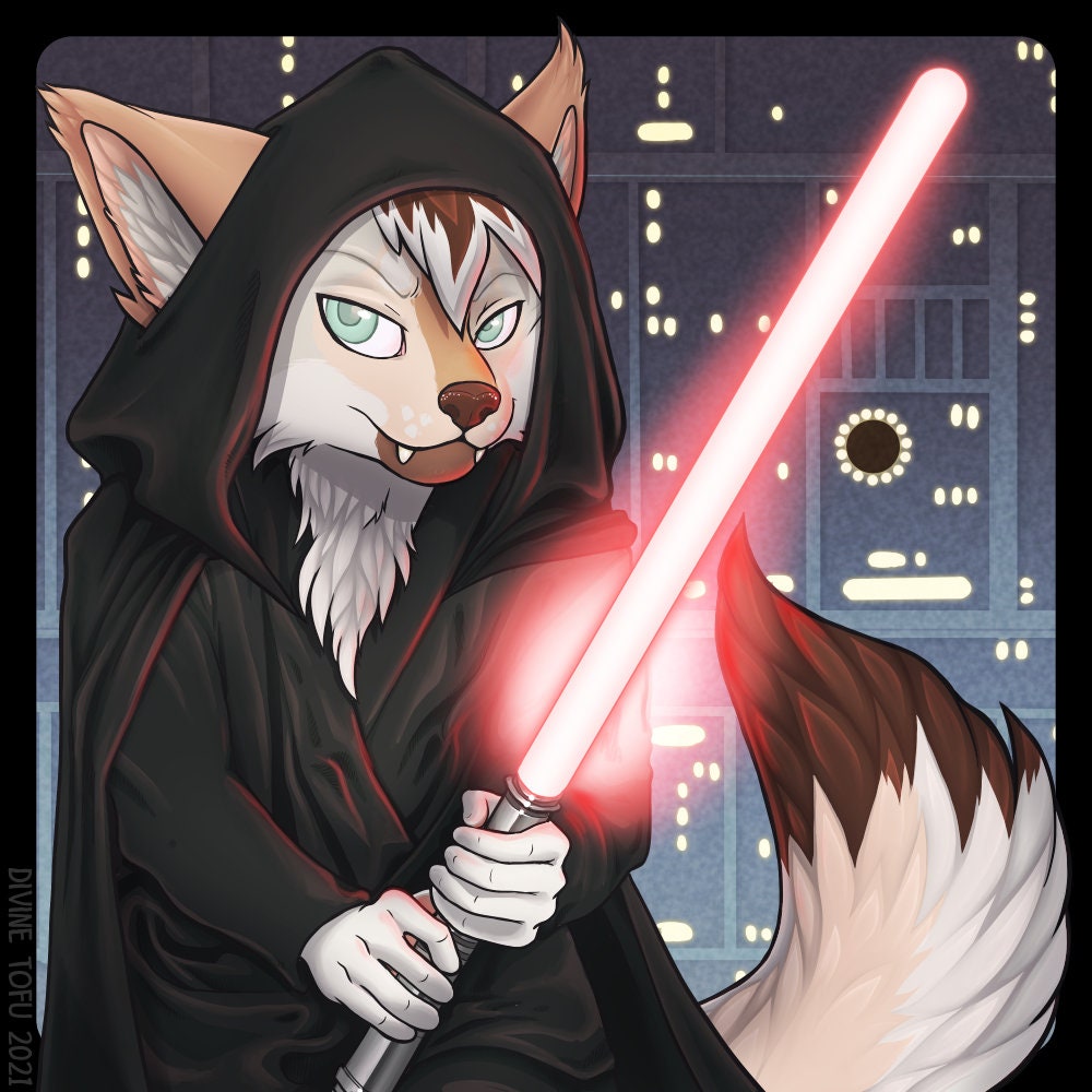 YCH Star Wars Day Furry / Anthro / Fursona Con Badge - Etsy