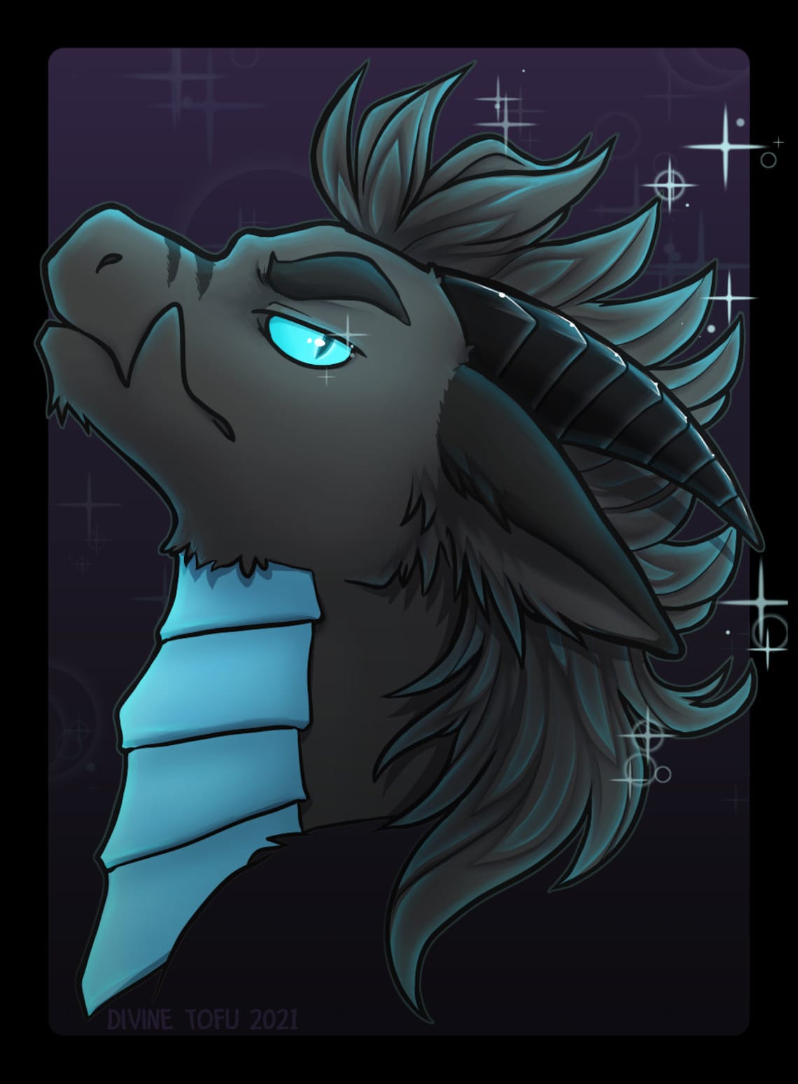 Headshot Furry / Anthro / Fursona Con Badge Custom Art | Etsy