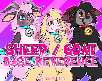 Goat Boy Base Reference Sheet Anthro Furry Art / Instant Download - Etsy