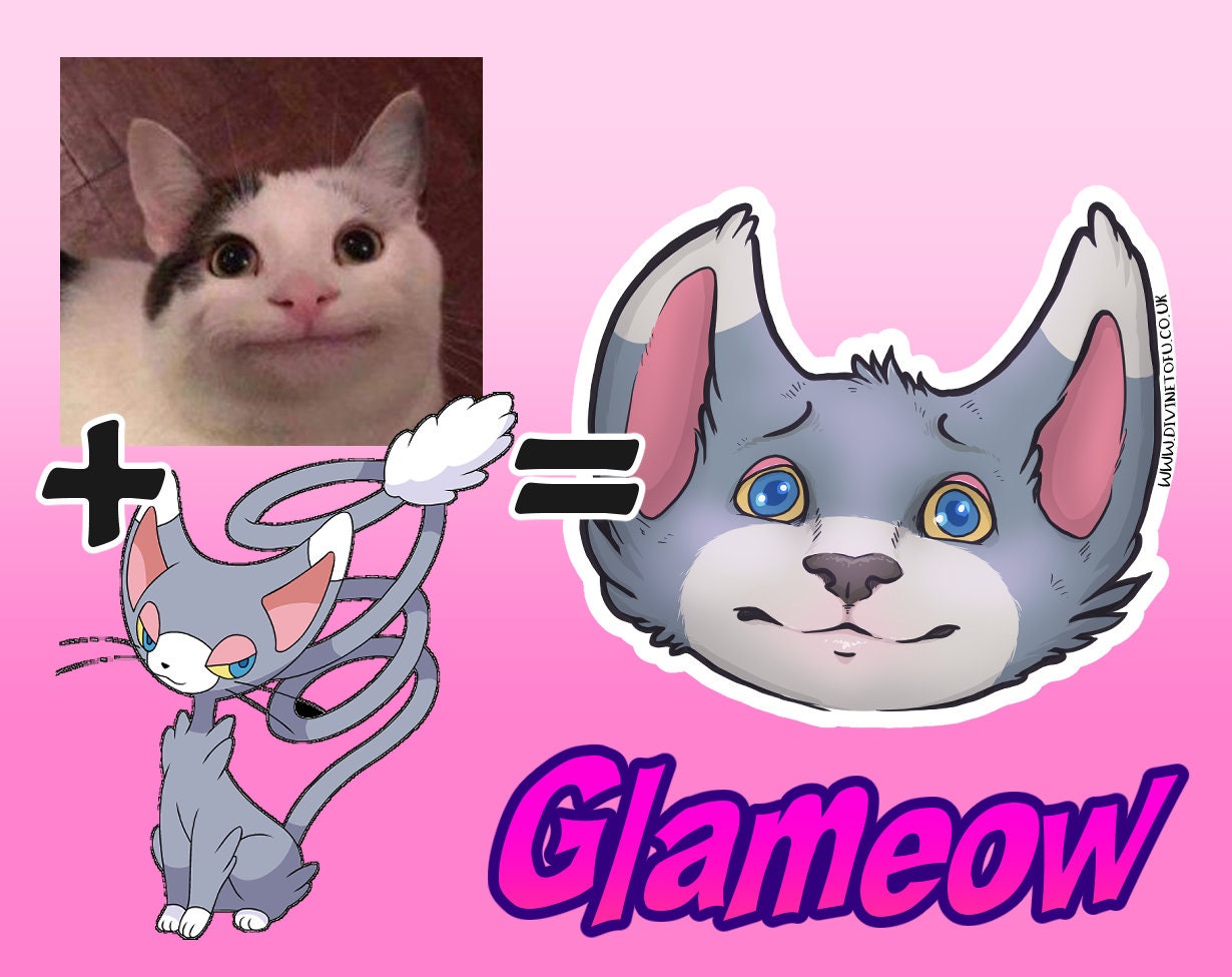 Pokemon Meme Cats Conjunto de pegatinas de vinilo mate - Etsy España