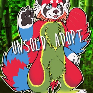 Red Panda Base Reference Sheet Male/female - Anthro Furry Art / Instant ...
