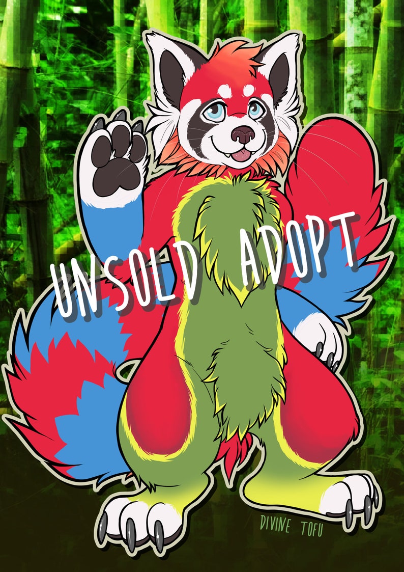 Red Panda Base Reference Sheet Male/female Anthro Furry Art - Etsy