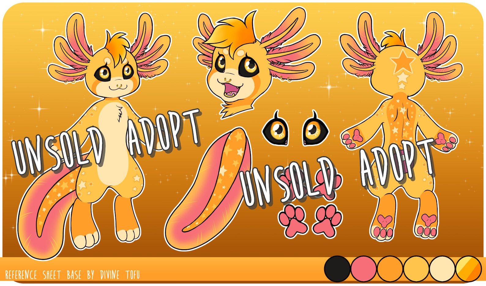 Axolotl Base Reference Sheet Male/female/genderless Anthro - Etsy UK
