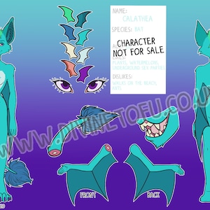Bat Female Base Reference Sheet - Anthro Furry Art / Instant Download ...