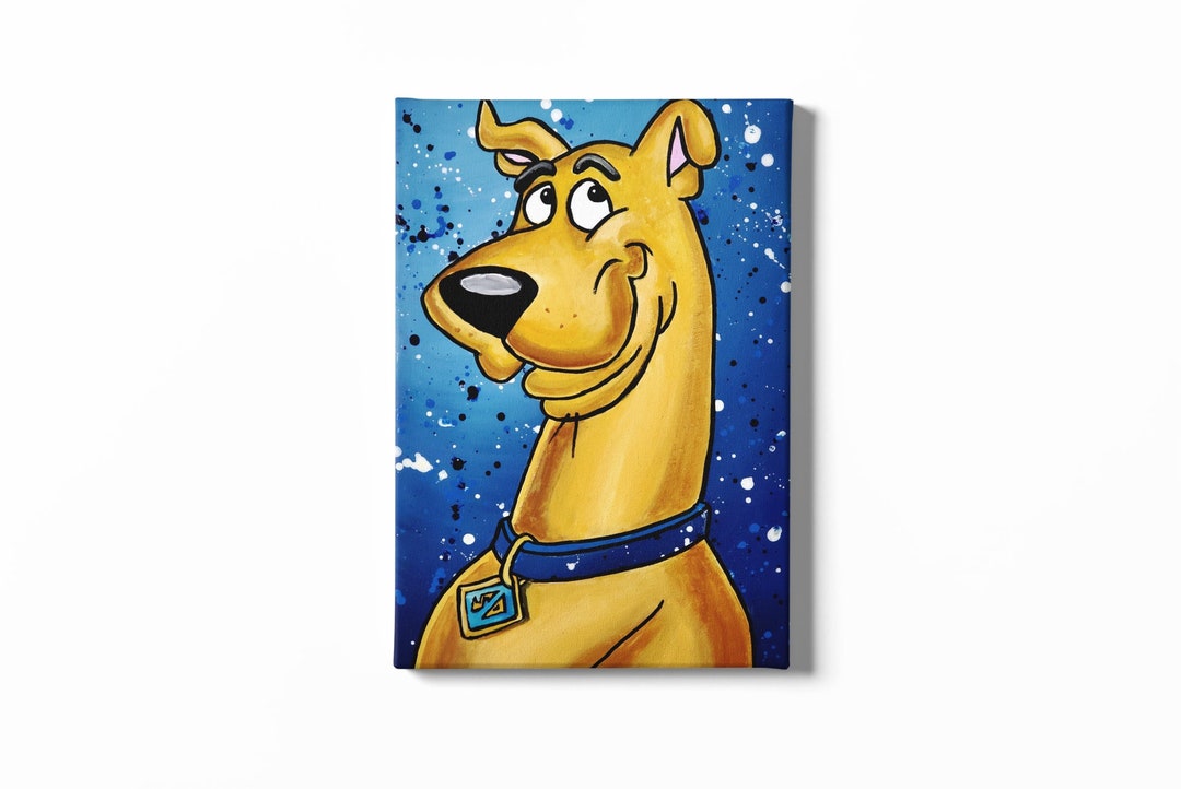 Scooby Doo Acrylic Painting,scooby Doo Acrylic Art,scooby Doo Painting ...