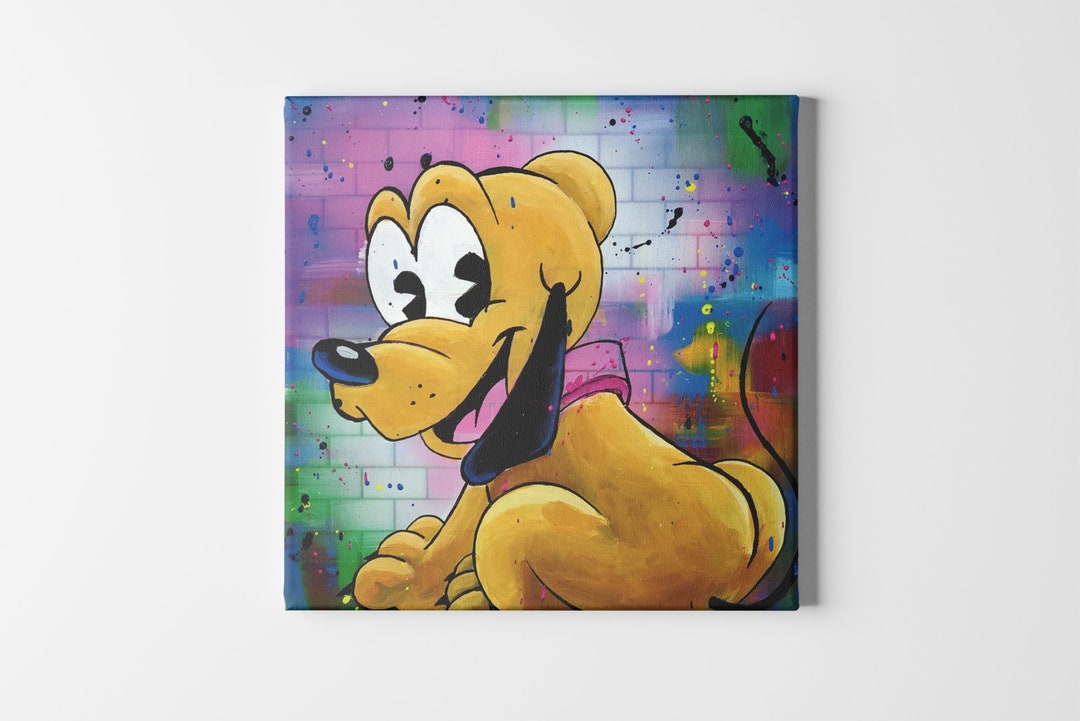 Pluto Acrylic Painting,pluto Acrylic Art,baby Pluto Painting,pluto Wall ...