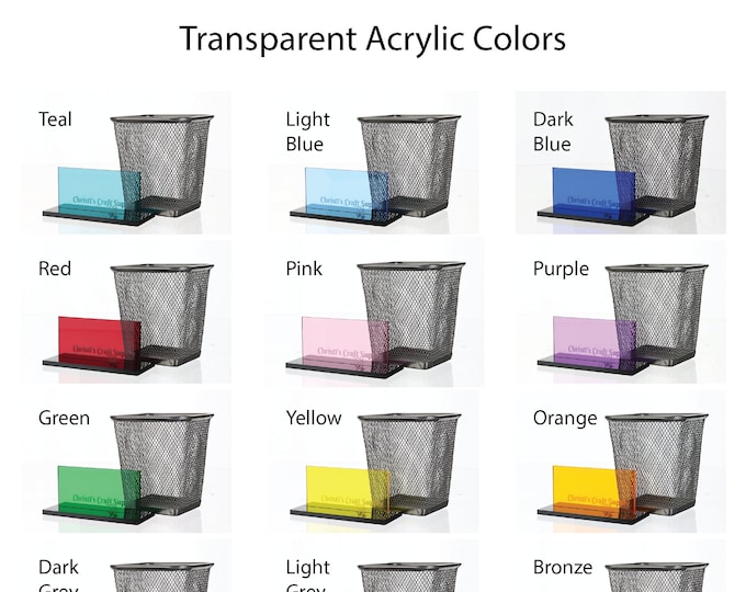 Transparent Cell Cast Plexiglass Sheet Laserable 1/8 Thick Acrylic ...