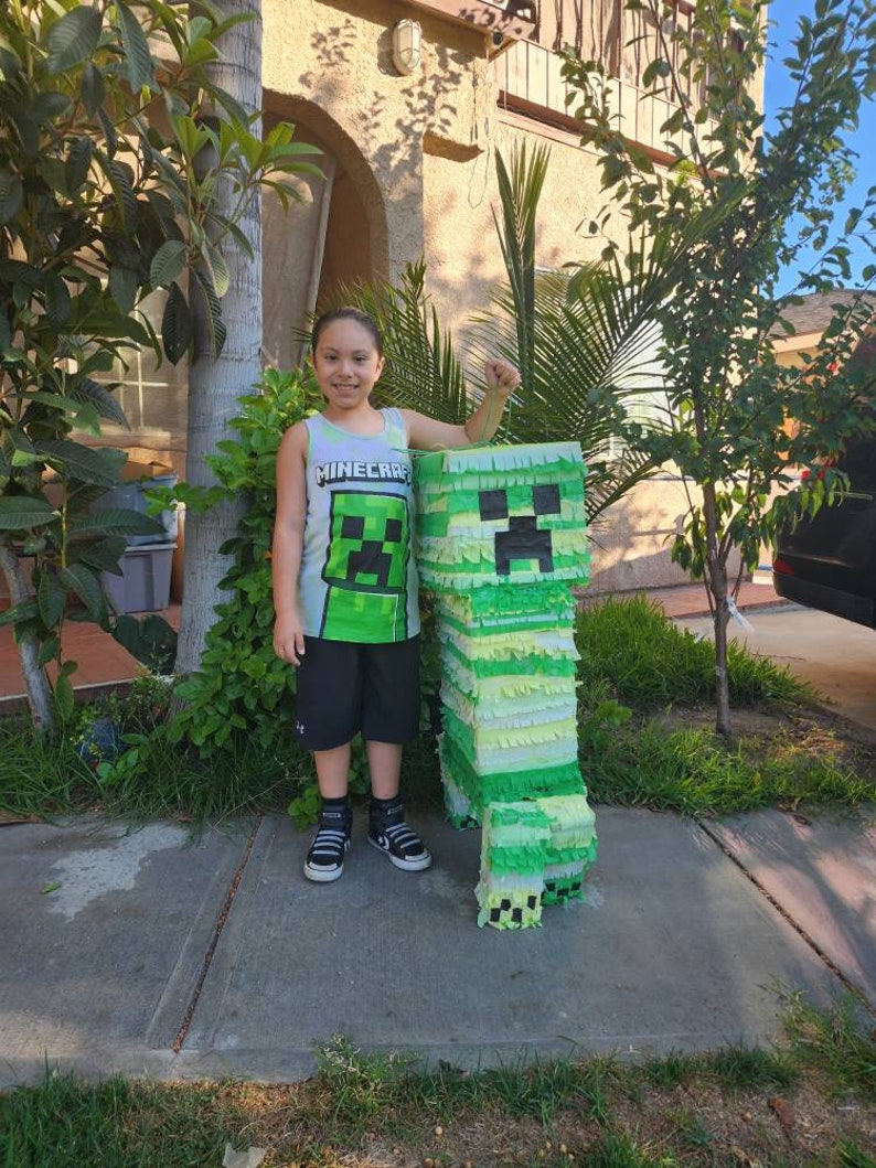 Minecraft Creeper Piñata Pinata Birthday Party Video Games Microsoft ...