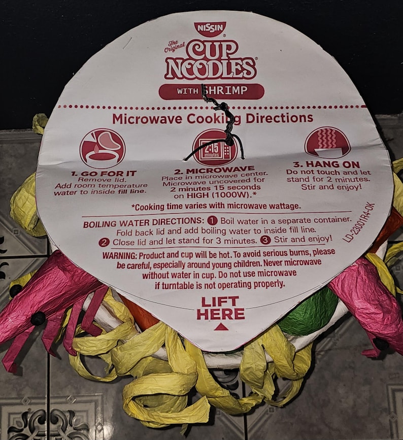 Cup Noodles Piñata Mexican Birthday Party Games Maruchan Ramen Sopa De ...