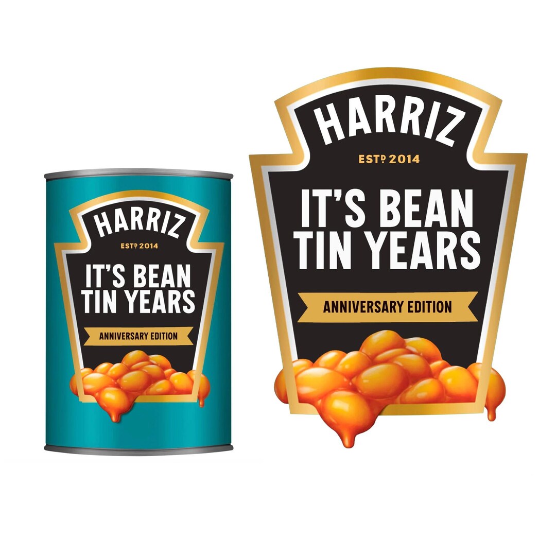 Personalised Baked Beans Tin Label for His and Hers Gifts Unique ...