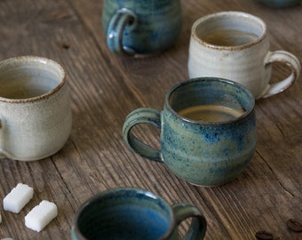 Set of 6 Pottery Espresso Cups | Etsy