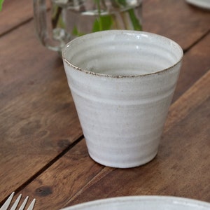 Modern Pottery Cup No Handle / 10 Fl. Oz - Etsy