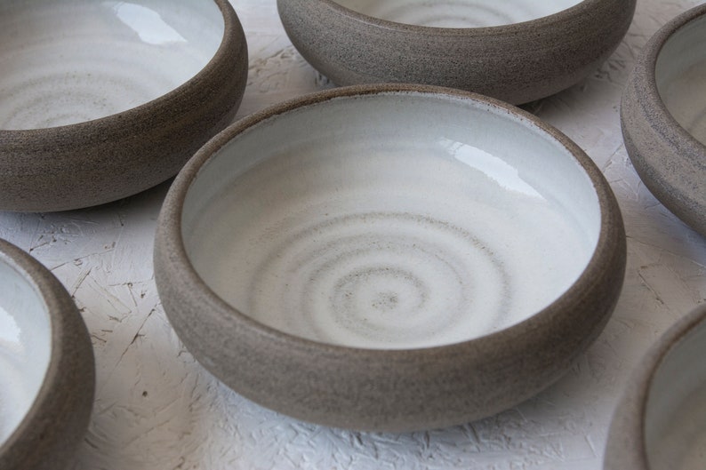 Small Rustic Pottery Shallow Bowl - Etsy